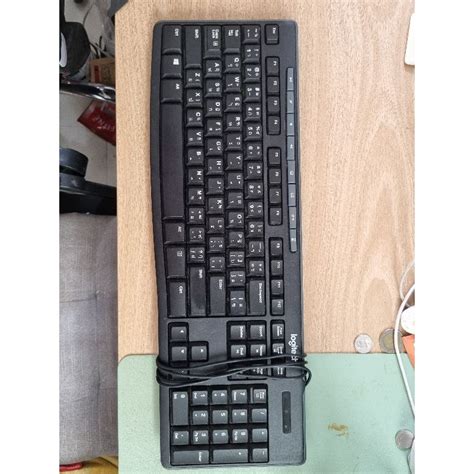 Keyboard คีย์บอร์ด Logitech K200 Usb Media Black มือสอง Shopee Thailand