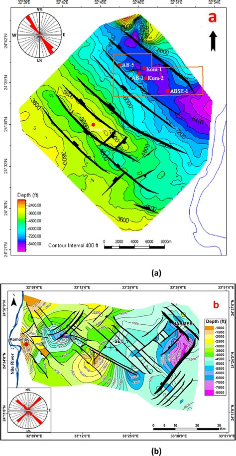 Depth Structural Contour Map Of Top Basement Derived From 2d Seismic