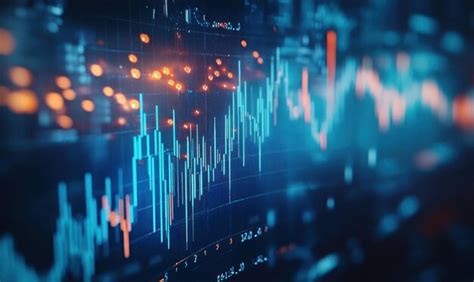 Financial Data Visualization On A Digital Screen Premium Ai Generated Image