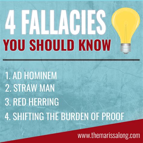 Four Fallacies You Should Know The Marissa Long