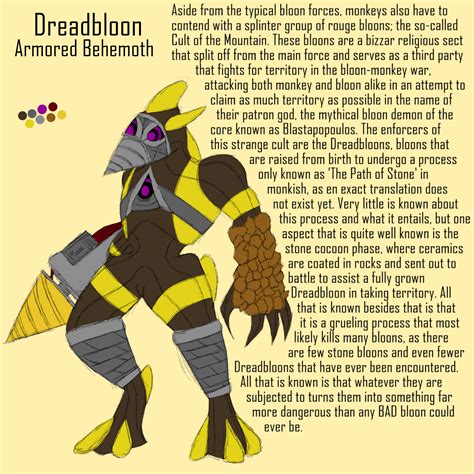 Bipedal Bloon Designs Personal Bloon Lore Pt 2 Dreadbloon R Btd6