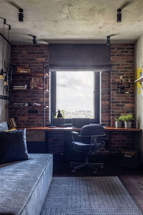 Пин от пользователя дом на доске Спальня Лофт дизайн интерьера Интерьер Квартира в стиле лофт