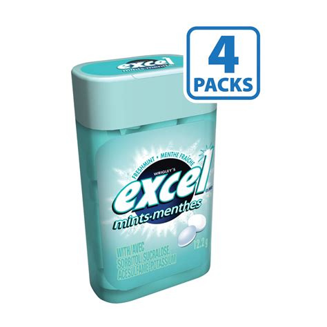Excel Mints Fresh Mint 4 Pack {imported From Canada}