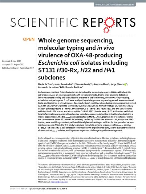 Whole Genome Sequencing Molecular Typing And In Vi Pdf Download Free Pdf Plasmid