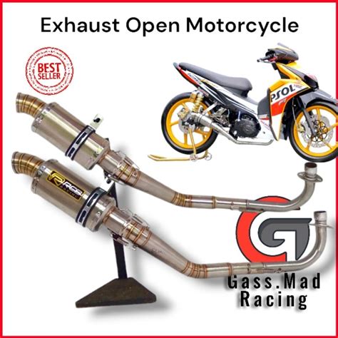 Jual Rcb Ekzos Exhaust Openekzos Motorcycle Wave100110125dashsrlmr1krissct100smash
