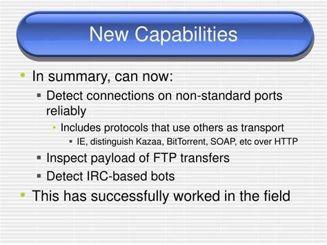 Ppt Dynamic Application Layer Protocol Analysis Powerpoint