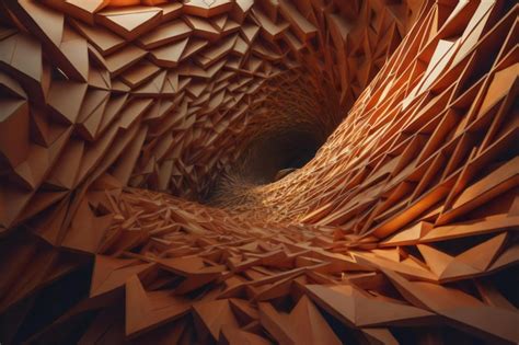 Premium Photo Abstract Geometric Compositiondigital Art Works Ai Generated