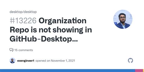 Organization Repo Is Not Showing In GitHub Desktop Ubuntu Issue Desktop Desktop