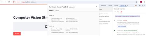 amazon web services chrome says ssl is not secure invalid but