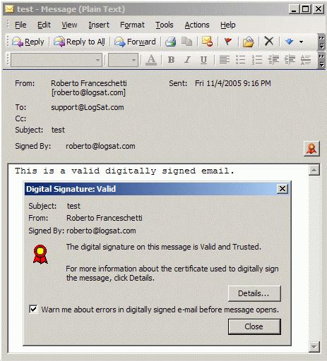 Security Flaw In Microsoft Outlook And Digital Signatures