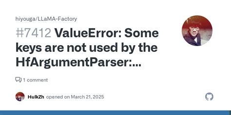 Valueerror Some Keys Are Not Used By The Hfargumentparser Trainmmprojonly · Issue 7412