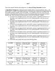 Lab Docx Lab This Is The Seventh Statistics Lab Assignment It Is Due On Friday December