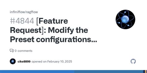 Feature Request Modify The Preset Configurations Item Style To