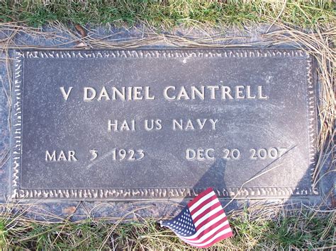 Vernard Daniel Dan” Cantrell 1923 2007 Find A Grave Memorial