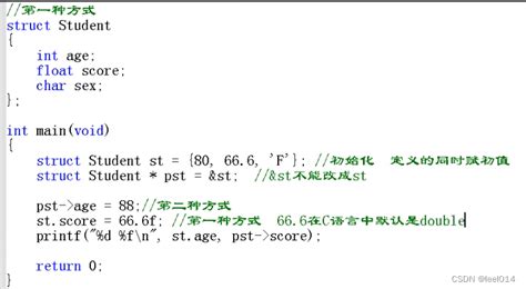 结构体 变量 Csdn博客