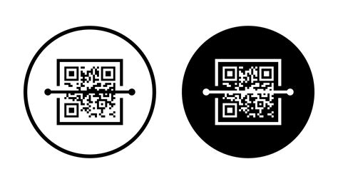 Scan QR Code Icon Vector Isolated On Circle Background 23474501 Vector Art At Vecteezy