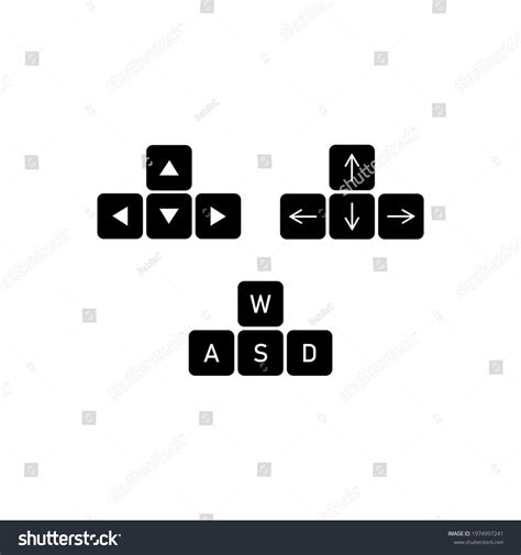 Arrow Keyboard Keys Vector Illustration Stock Vector Royalty Free 1974997241 Shutterstock