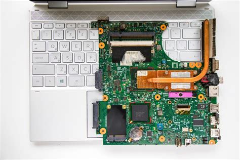 Electronic Motherboard Isometric Processor Microchip Motherboard Parts And Laptop Notebook