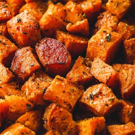 Crispy Roasted Sweet Potatoes Best Ever Side Dish Yummy Temple