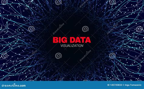 Abstract Data Stream Vector Poster Stock Vector Illustration Of Infinity Flow 145735833