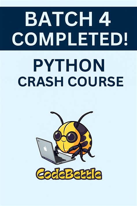 Codebettle Pythoncrashcourse Batch4complete Learntocode Codewithus