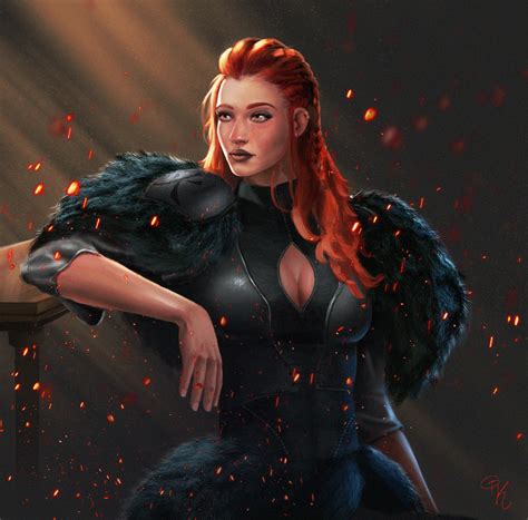 Artstation Redhead Fantasy Knight