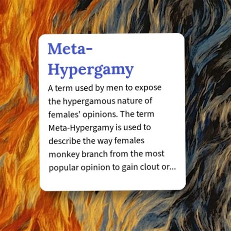 Urban Dictionary Meta Hypergamy