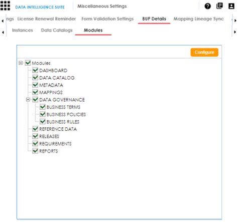Configuring Module Availability