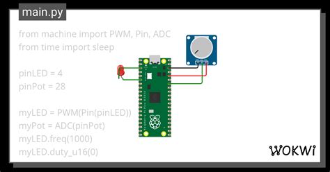 Led Control W Potentiometer Wokwi Esp32 Stm32 Arduino Simulator