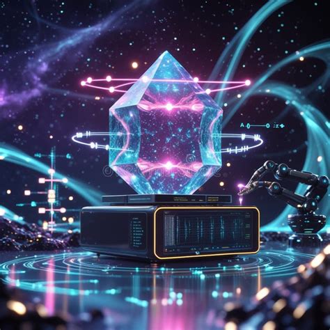 quantum ai core concept entangled qubits holographic neural networks and cosmic data nebula