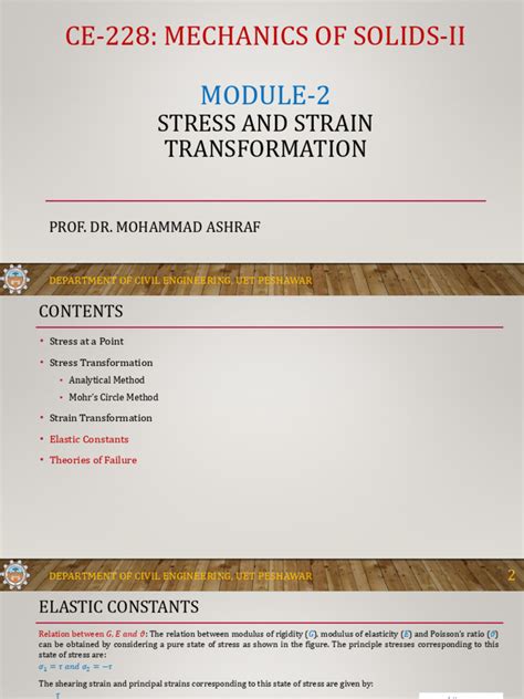 Module 2d Stress Transformation Pdf Deformation Engineering