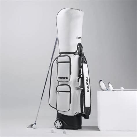 핫딜 전시상품 몬자 퓨어화이트 공용 휠 캐디백 C24201 딜팡 골프용품 전문쇼핑몰