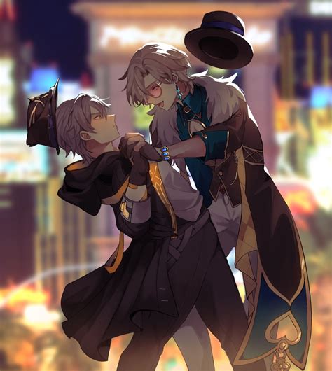 Trailblazer Caelus And Aventurine Honkai And More Drawn By