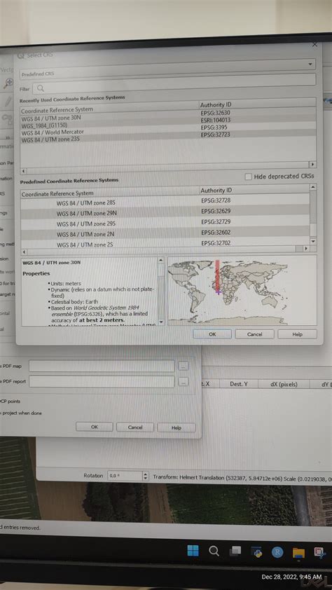 Help Im Trying To Georeferece A Tif Map But The Crs Is Right But The Point Isnt What Can I