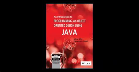 introduction to programming and object oriented design using java