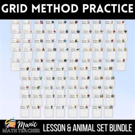 Grid Method And Scale Factor Project Lesson Instructions And Complete Set Bundle