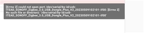 Suddenly No Zigbee Dongle Configuration Home Assistant Community