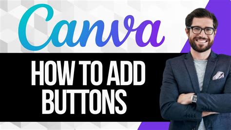 how to add buttons in canva website youtube