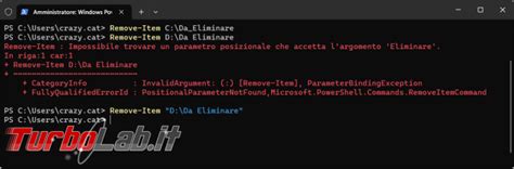 come eliminare file e cartelle utilizzando powershell [turbolab it]