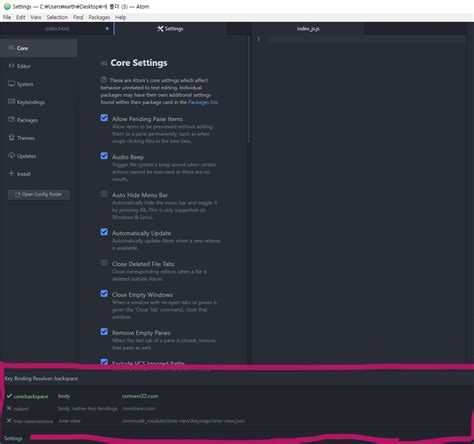 Html How Can I Remove Keybinding Resolver Popup On Atom Stack Overflow