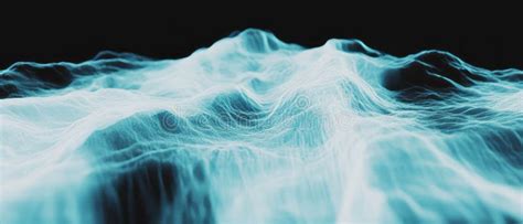 Vibrant Abstract Waves Create A Calming Flow And Organic Rhythm In Digital Art Stock