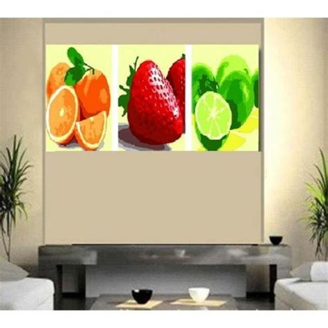 인팍쇼핑 아이윙스 피포페인팅 S3003 과일나라 40x50 3단 대형 Diy명화그리기 그림그리기 침실가구매트리스