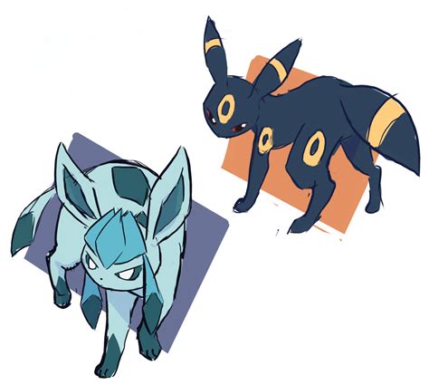 Umbreon And Glaceon Eevee Vaporeon Jolteon Flareon Espeon