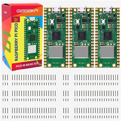 Mua Geeekpi 3pcs Raspberry Pi Pico W With Pin Headers Raspberry Pi Rp2040 Chip Wi Fi Wireless