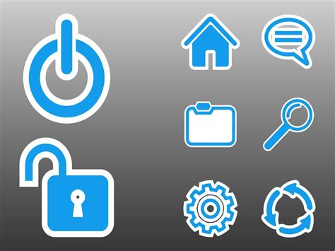Computer Interface Icons Vector Art And Graphics