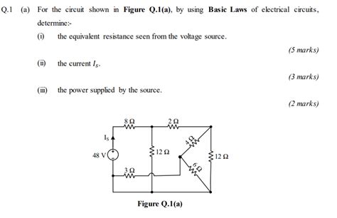 Solved Q A For The Circuit Shown In Figure Q A By Chegg Com