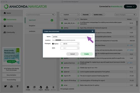 如何从 Anaconda Navigator 安装和运行 Pandas — Anaconda 文档