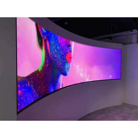 Indoor P2 Soft Module Curved Flexible Led Display Screen For Cylindrical Column Flexible Led
