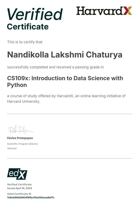 Completed Data Science With Python Course By Galileo Nandikolla