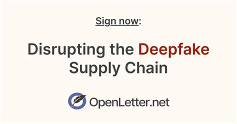 José María Súnico On Linkedin Disrupting The Deepfake Supply Chain